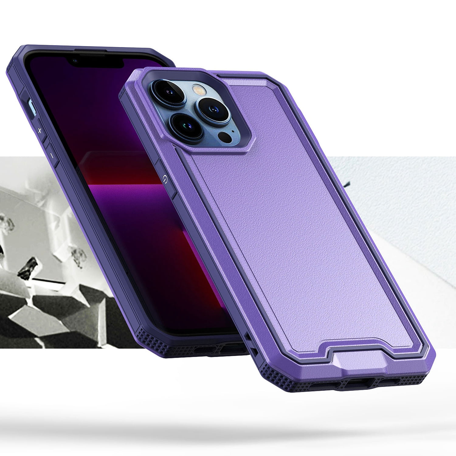 For iPhone 14 PRO Case Rugged Strong Fuzed Protective Shockproof Hybrid ...