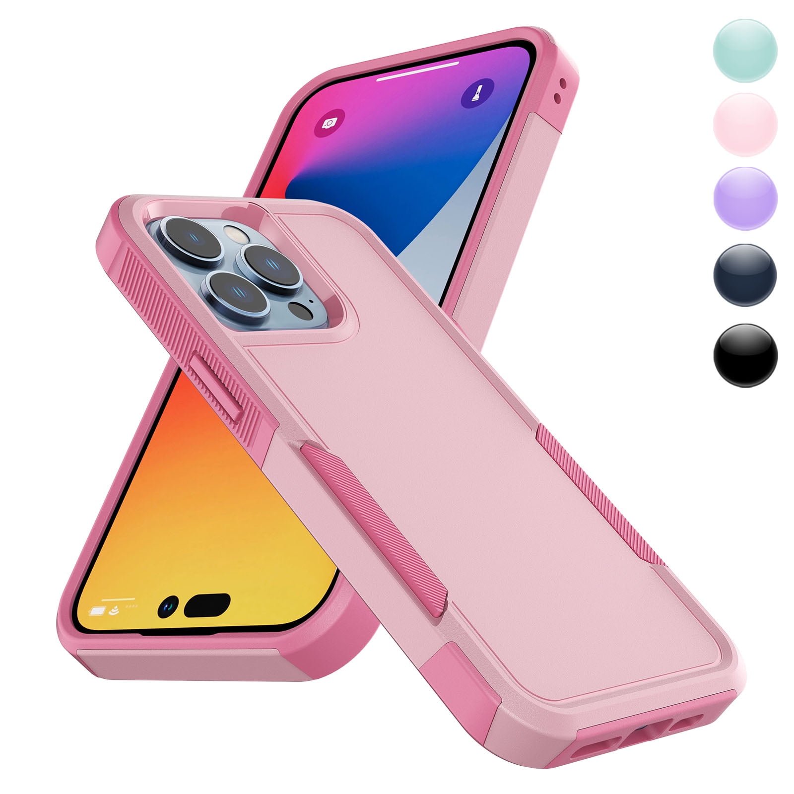 For iPhone 14 Plus Case, 2 in 1 Heavy Duty Armor Shockproof Cases ...