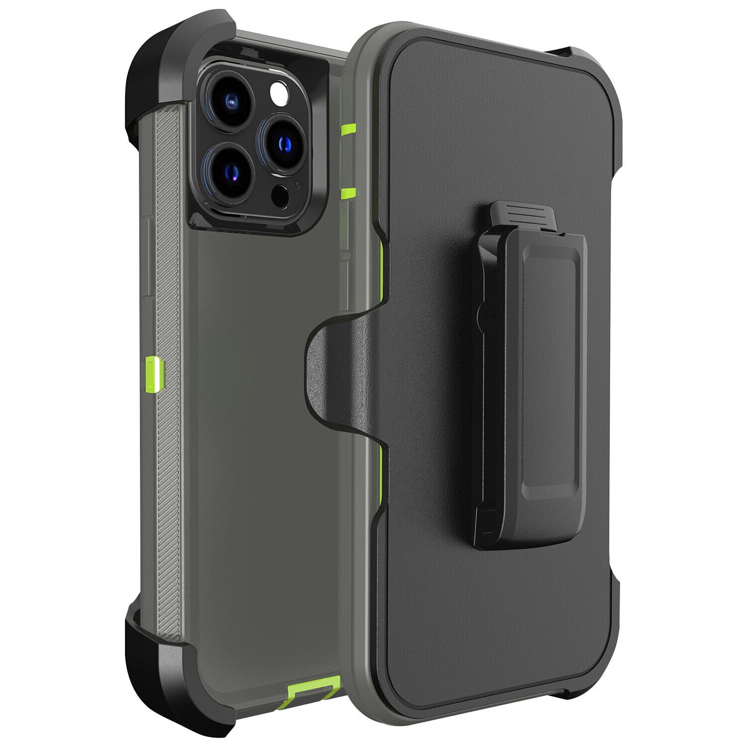 For iPhone 15/14/13/12 Pro Max /Plus Shockproof Defender Armor Case W ...