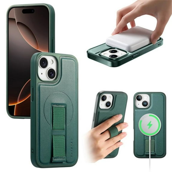For iPhone 15 Plus 6.7" Case With Belt Clip Holster And Kickstand MagSafe Magnetic Phone Cases ...
