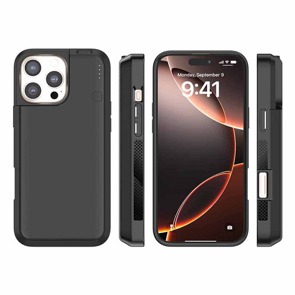 For iPhone 16 Pro Max 5000mAh Mobile Charger Power Bank Phone Case ...