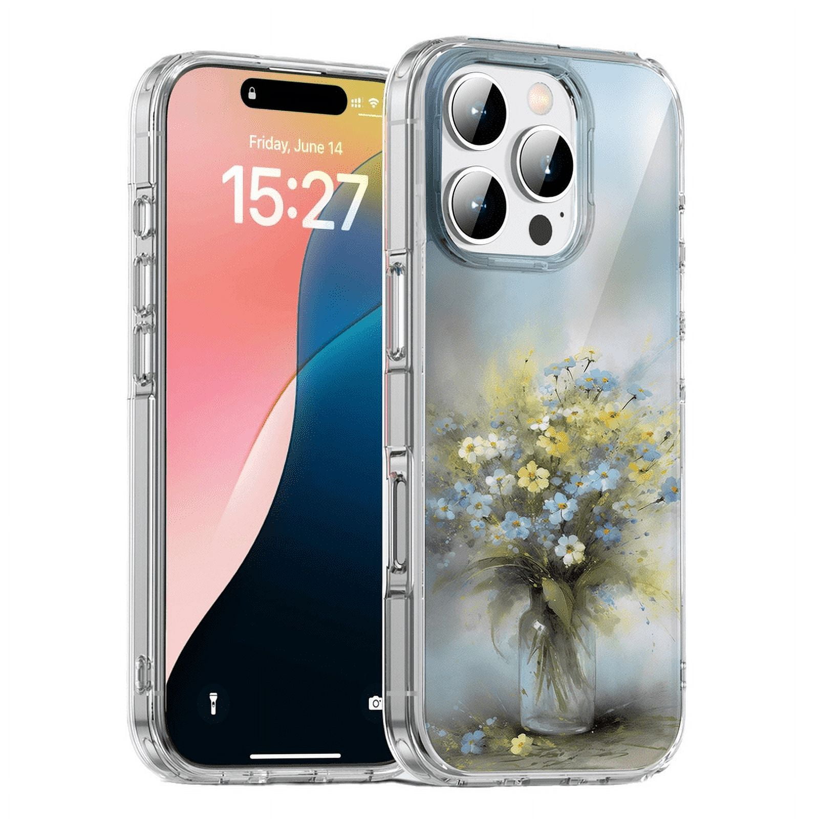 HZSY. Protective Gel Phone Case for iPhone 15 Pro Max - Printed Cluster ...