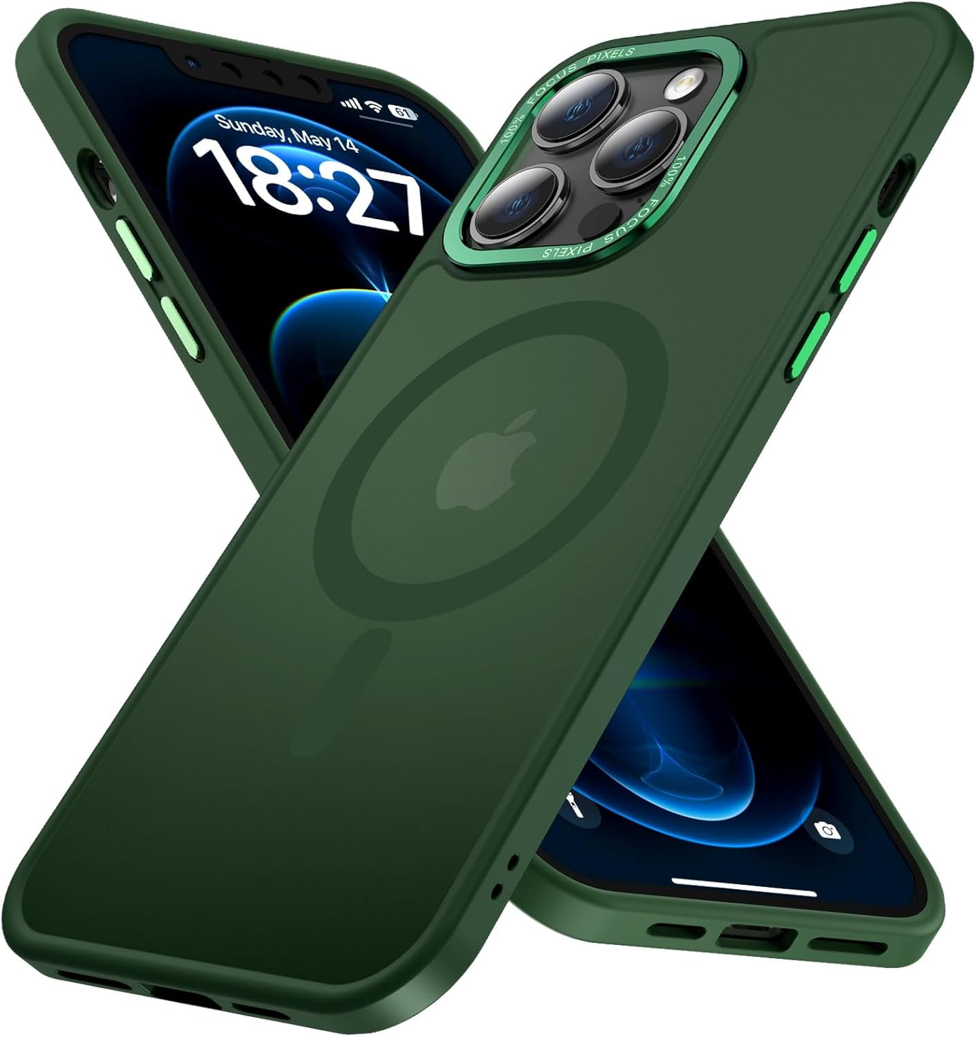 For iPhone 16 / 16 Plus / 16 Pro / 16 Pro Max Frosted MagSafe ...