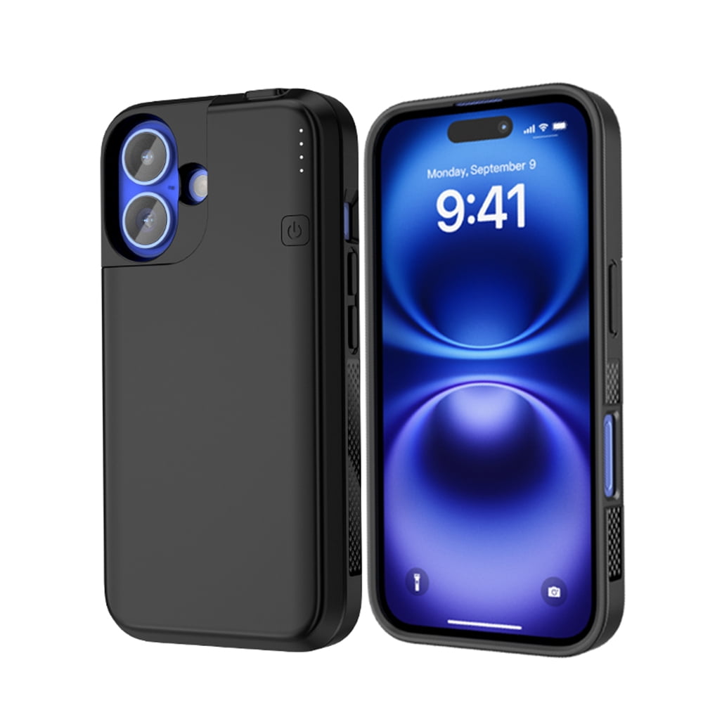 Portable Extra Power Apple iPhone 15 Battery Case Charger, 5000mAh ...
