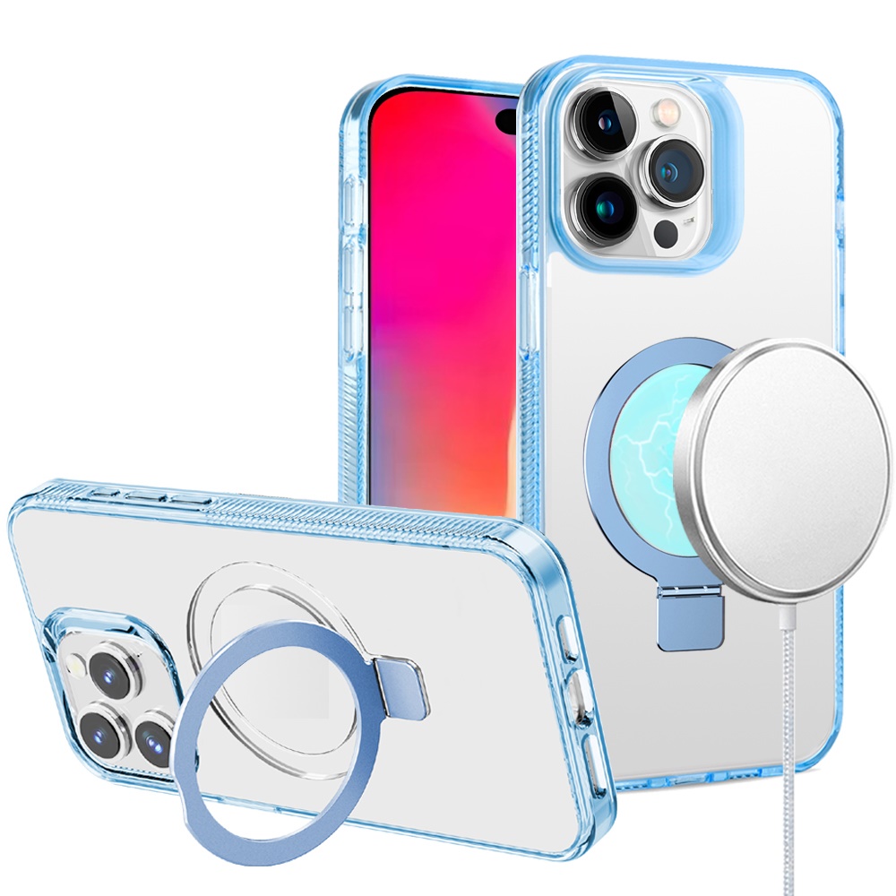 For iPhone 16 Pro 6.3 inch Dotted Edged Line Transparent HQ Magnetic ...