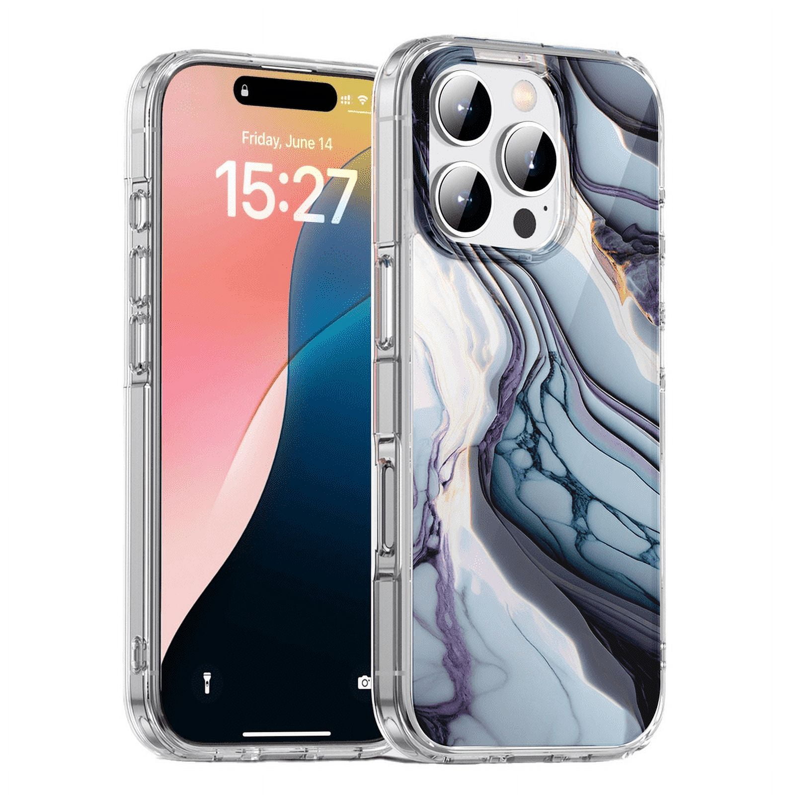 HZSY.Protective cell Phone Case for iPhone 16 Pro - Printed White and ...