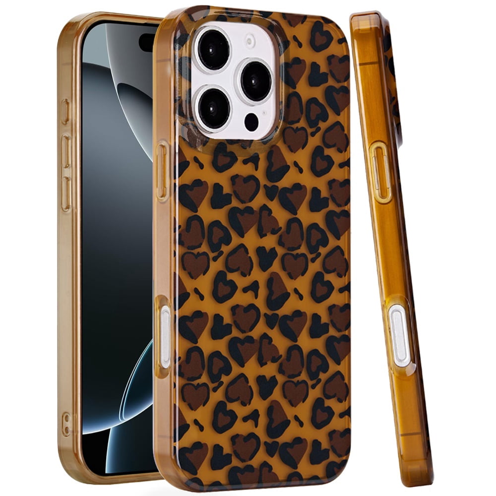 For iPhone 16 Pro Max 6.9 Double Layer Design IMD TPU Case - Brown ...