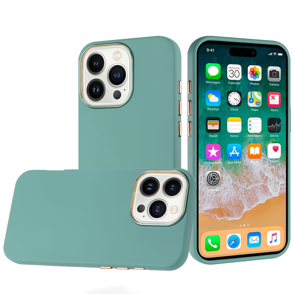 For iPhone 16 Pro Max 6.9 inch Classy Slick Chromed Around Hybrid Case ...