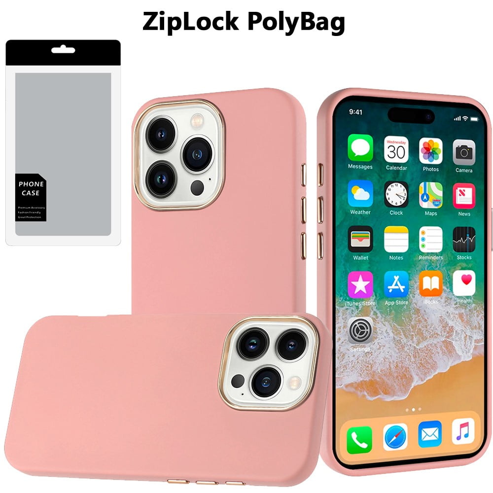 For iPhone 16 Pro Max 6.9 inch Classy Slick Chromed Around Hybrid ...