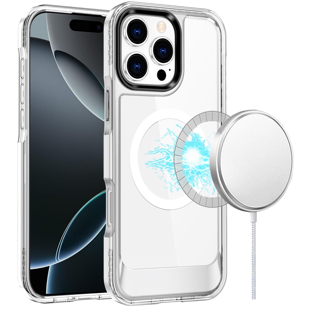For iPhone 16 Pro Max 6.9 inch Thick Transparent HQ [Magnetic Circle ...