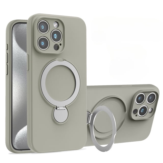 For iPhone 16 Pro Max Luxury Holder Stand for magsafe Magnetic Liquid ...