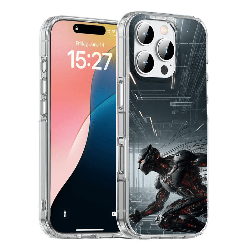 HZSY. Protective Gel Phone Case for iPhone 16 - Printed Robot startup ...
