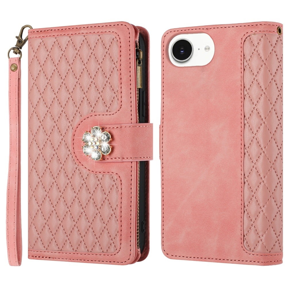For iPhone 16E (E edition) / SE4 (2025) Jewel Wallet Design with ...