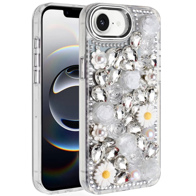 For iPhone 16E (E edition) / SE4 (2025) Spectacular Full Bling Stones ...