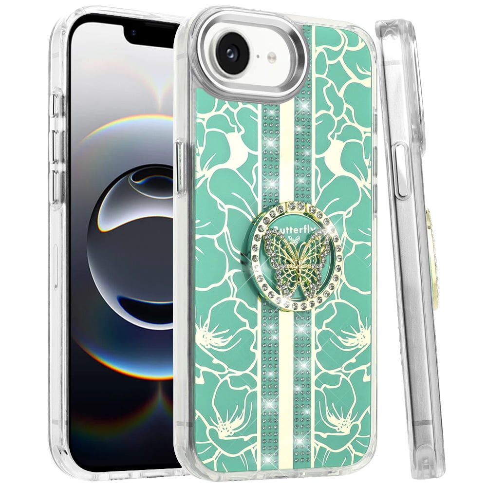 For iPhone 16E (E edition) / SE4 (2025) Splendid Floral Designs with ...