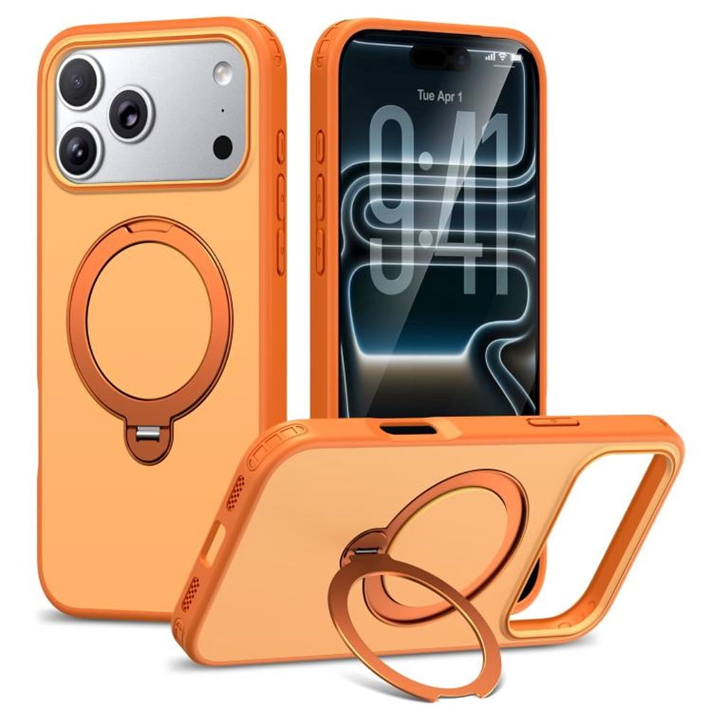 For iPhone 17 Pro Max Case With Invisible Magnetic O-Ring Stand ...