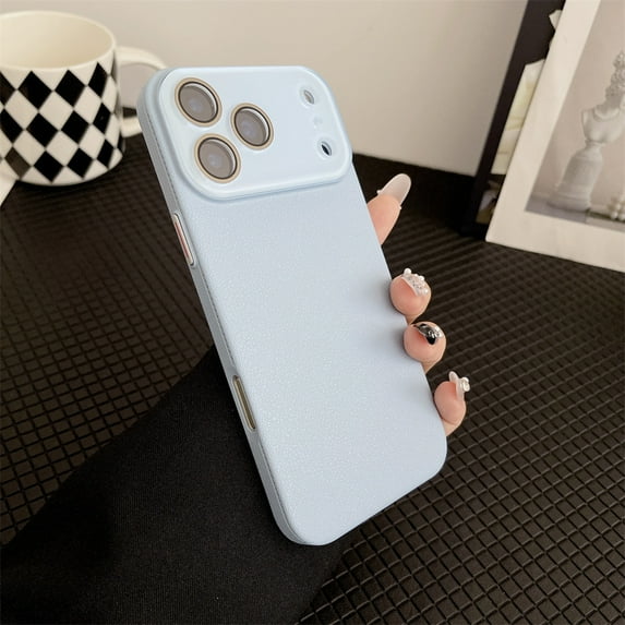 For iPhone 17 Pro Max Case with Camera Lens Protector - Lychee Texture ...