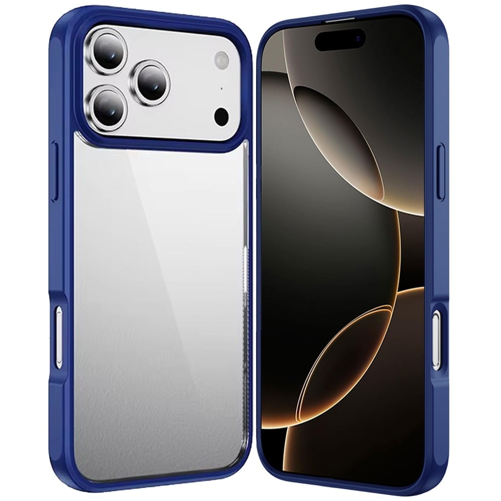 For iPhone 17 Pro Max HQ Transparent Thick 2.0mm Hybrid Case - Navy ...