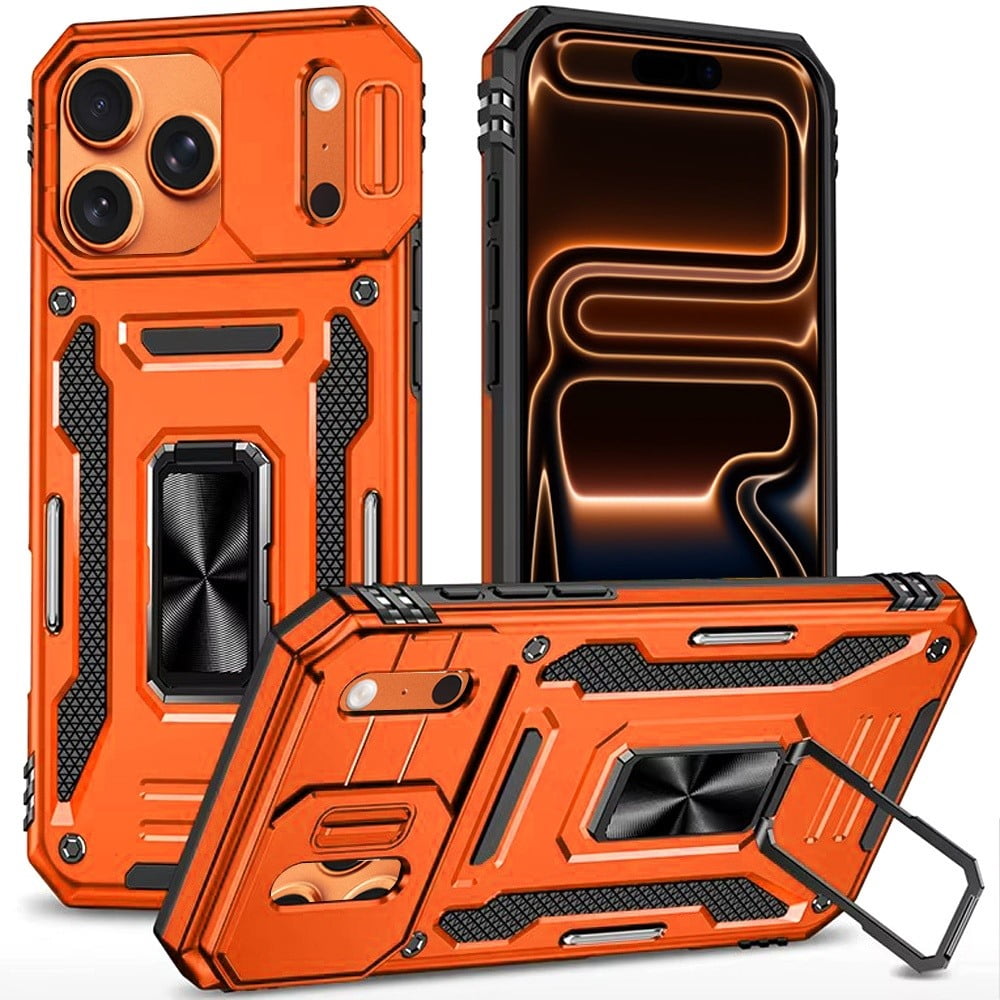 For iPhone 17 Pro Max Utter Tough Metal Ring Movable Camera Window ...