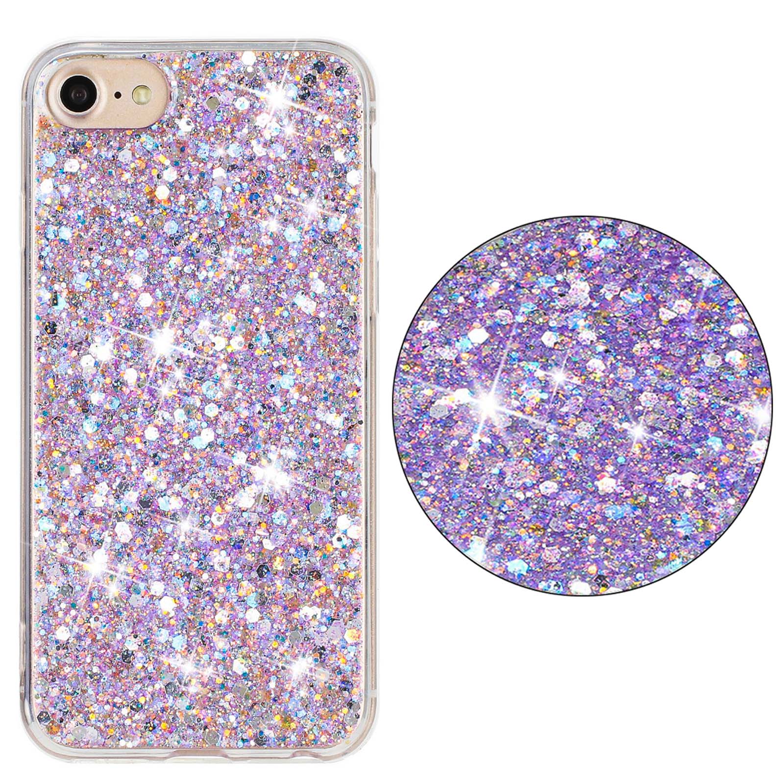 For iPhone 7 / 8 / SE 2022 & 2020 Case,Cute Glitter Bling Twinkle ...