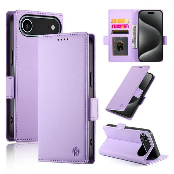 For iPhone Air Wallet Case Flip Card Holder,PU Leather Side Buckle ...