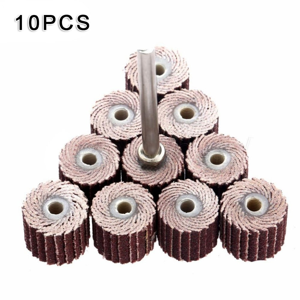 For plastic wood Flap Wheel Polishing Tool W/mandrel 10pcs High quality ...