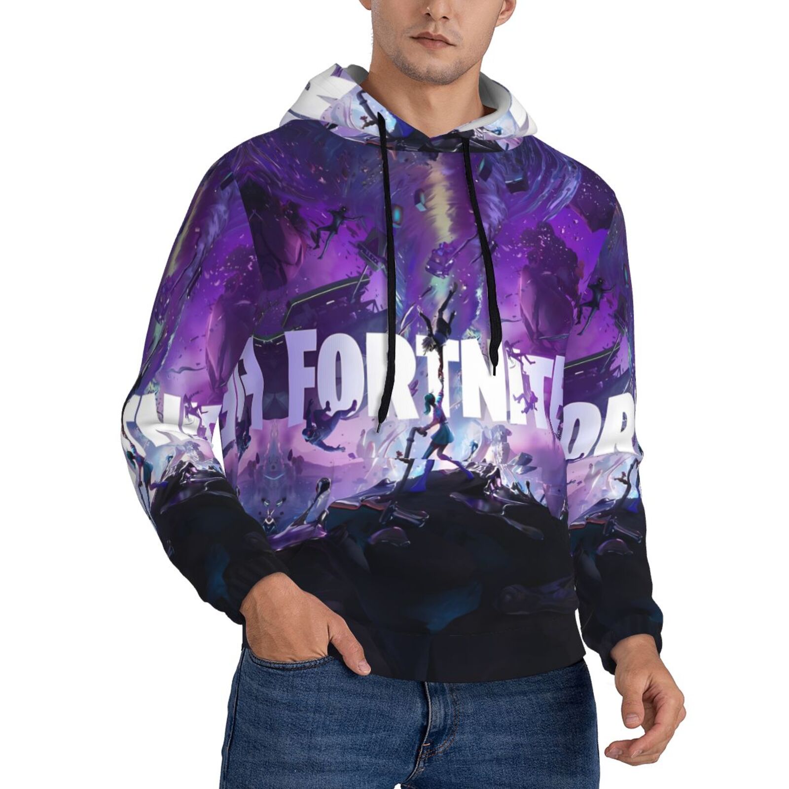 For-tnite Men's Hoodie Casual Fashion Sweatshirts Drawstring Gym Hooded ...