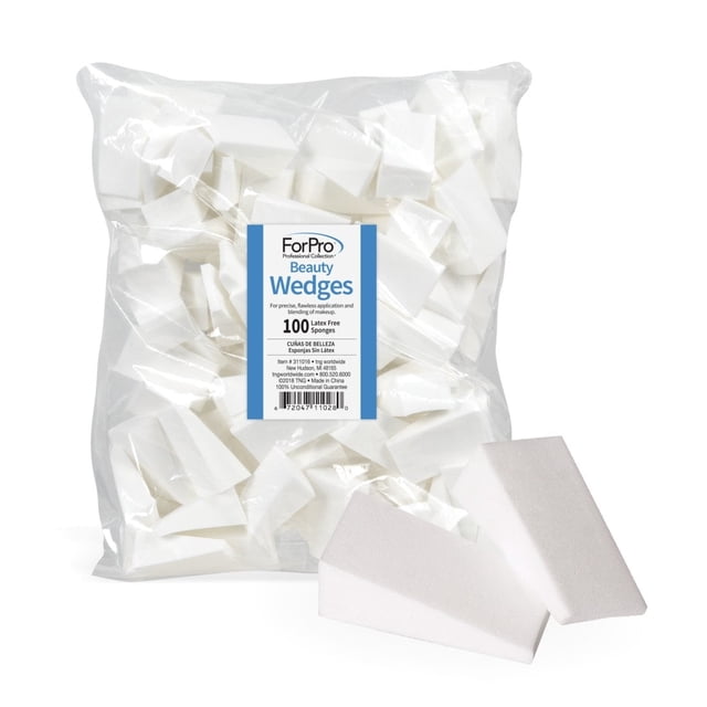ForPro Latex-Free Facial Cosmetic Applicators, Triangle Beauty Wedges ...