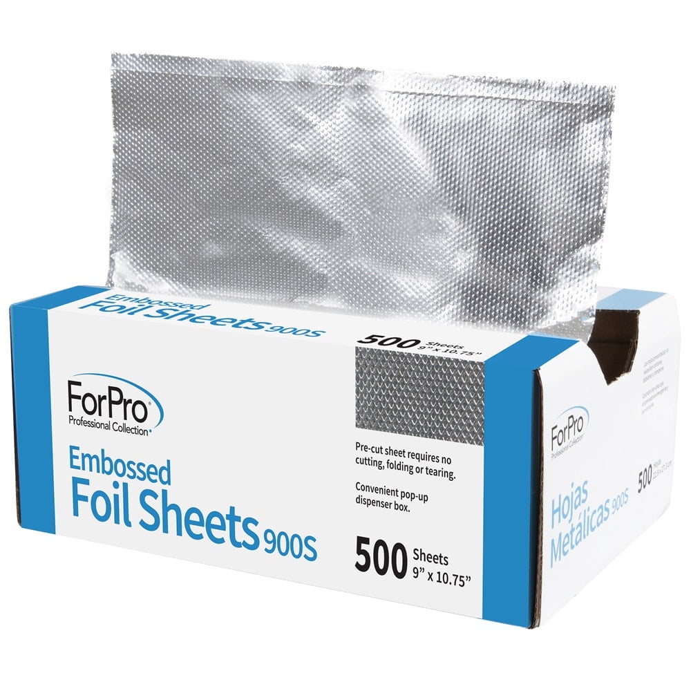 ForPro Embossed Aluminum Foil Sheets 9x10.75 inches 500 count for Hair ...