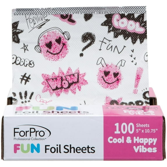 ForPro FUN Cool & Happy Vibes Foil Sheets, Aluminum Foil, Pop-Up Foil ...