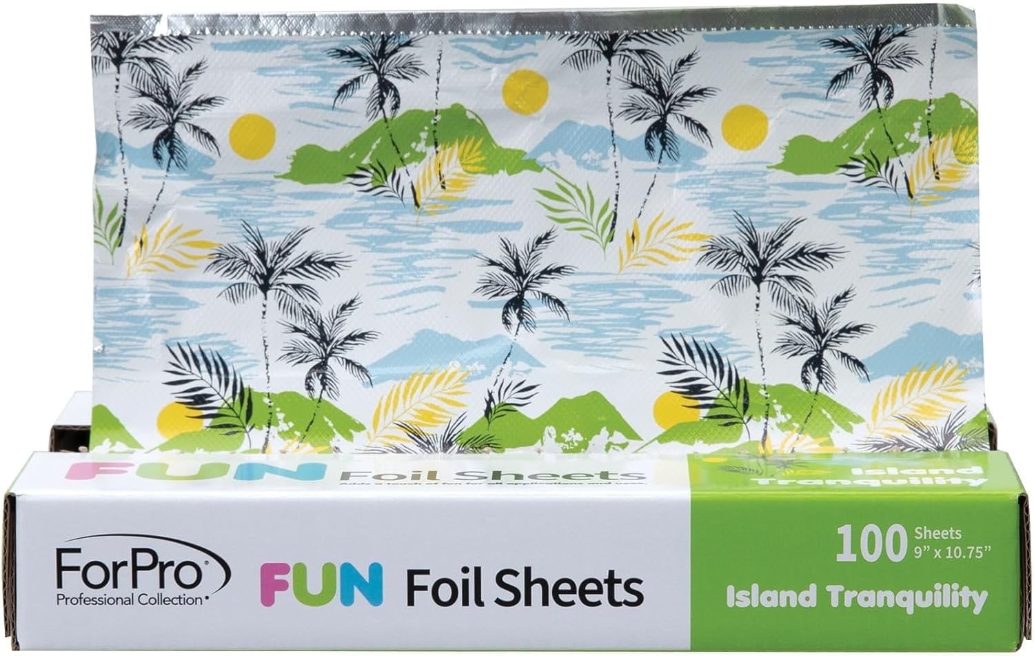 ForPro FUN Island Tranquility 9" Foil Sheets, Aluminum Hair Foils for ...