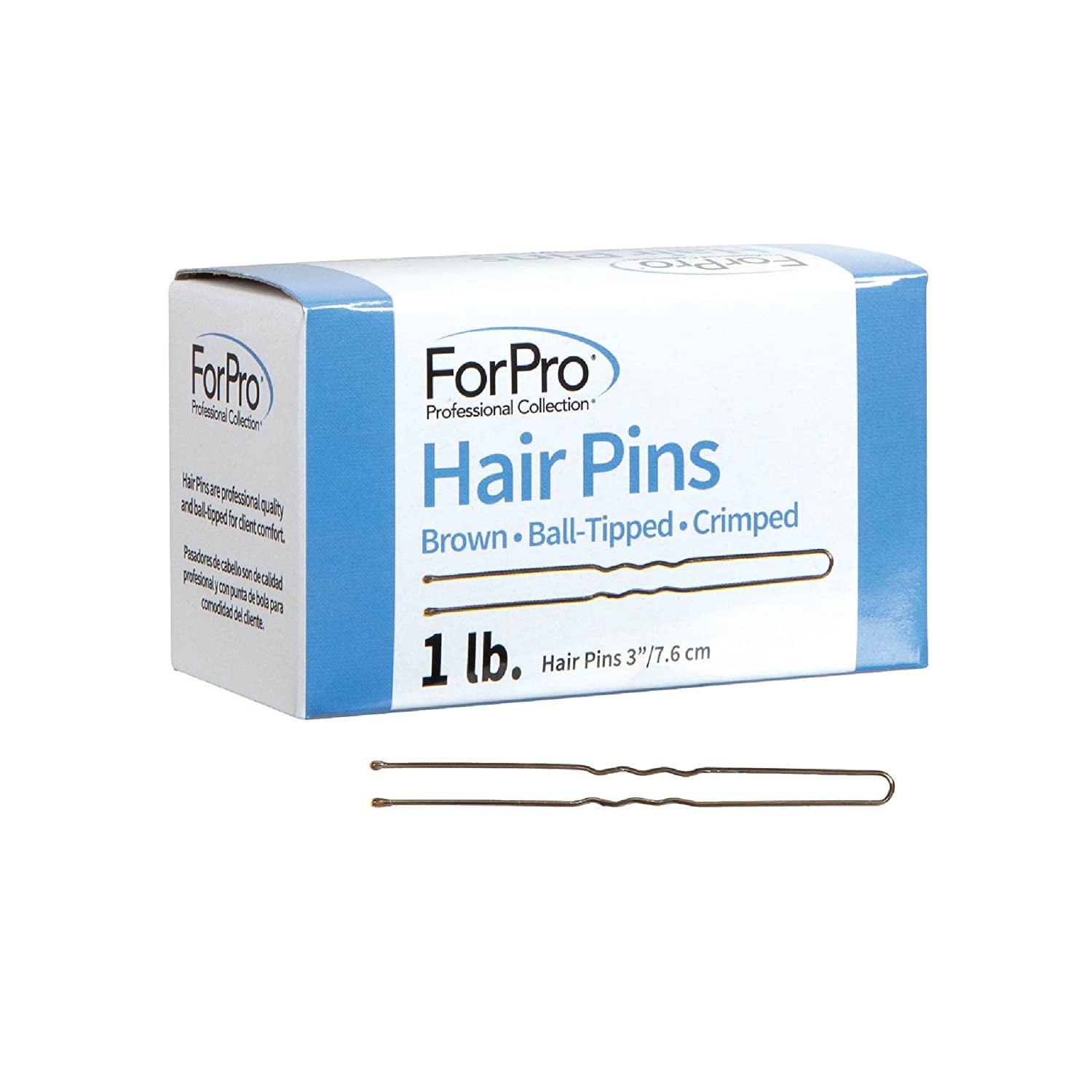 ForPro Professional Collection Hair Pins, 3" L, Brown, 1 lb - Walmart.com
