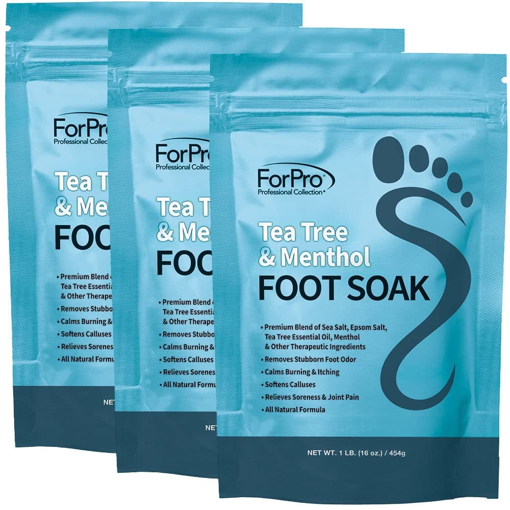 ForPro Tea Tree Oil & Menthol Foot Soak with Sea & Epsom Salt for ...