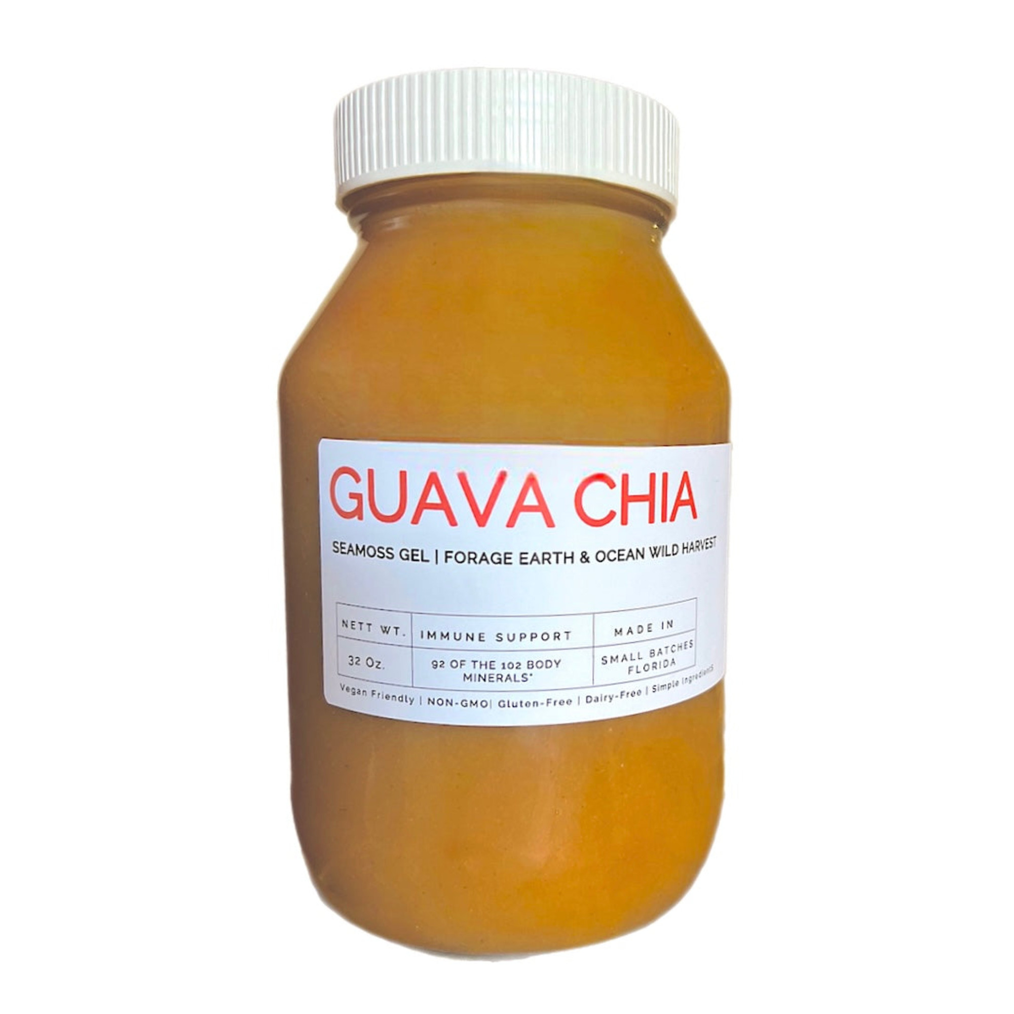 Forage Earth & Ocean Guava Chia Seamoss Gel Wild Harvest - Walmart.com