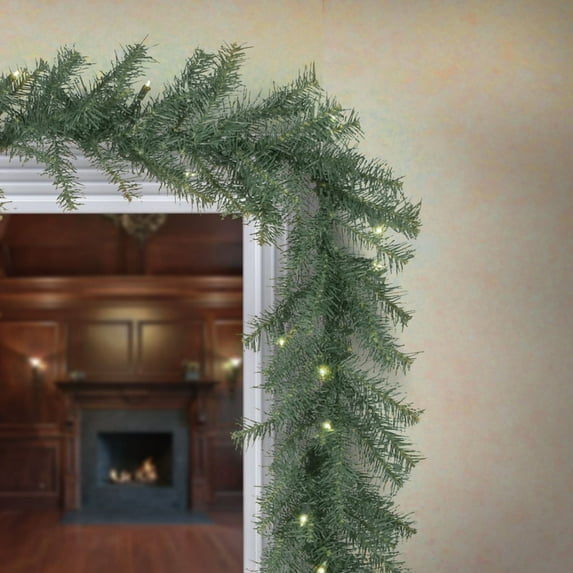 Foraging dimple 8.8FT Pre-Lit Artificial Christmas Garland Battery ...