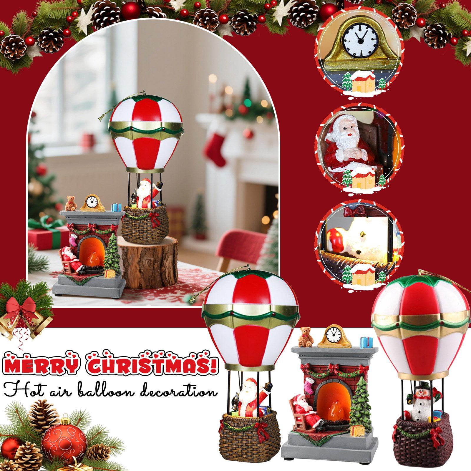 Foraging dimple Christmas Decoration Exquisite Craftsmanship Sparkling ...