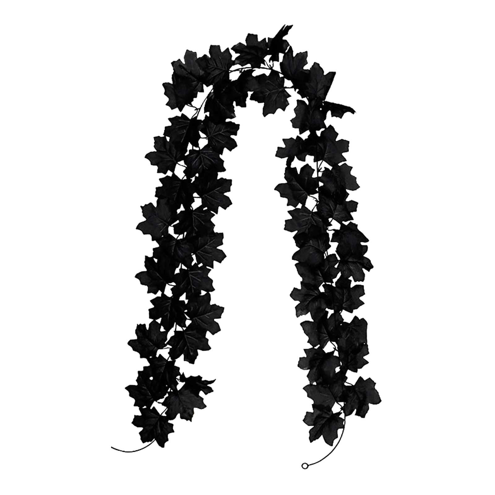 Foraging dimple Halloween Leaf Garland 5.7 Ft Simulation Maple Leaf ...