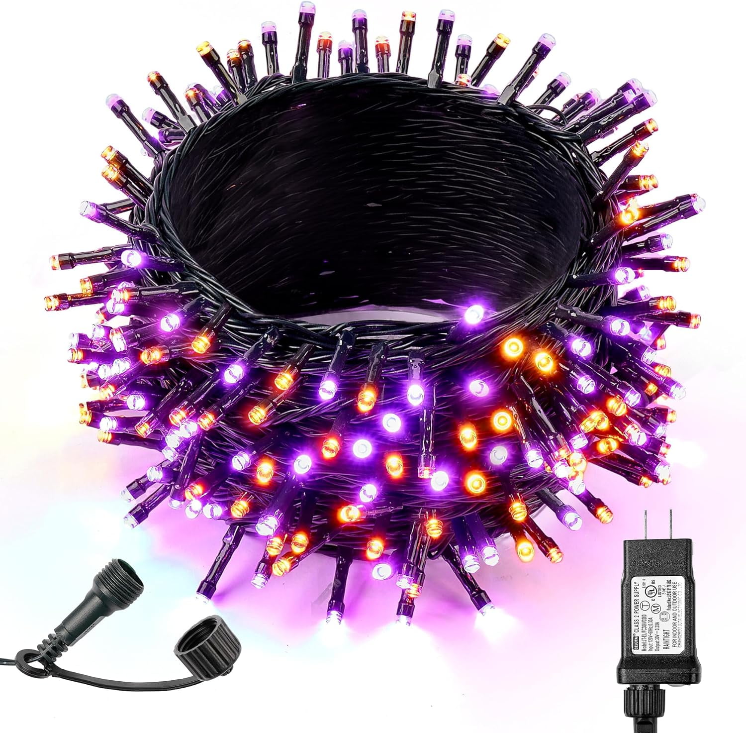 Foraging dimple Halloween Lights 200LED 66ft Super Bright String Lights ...
