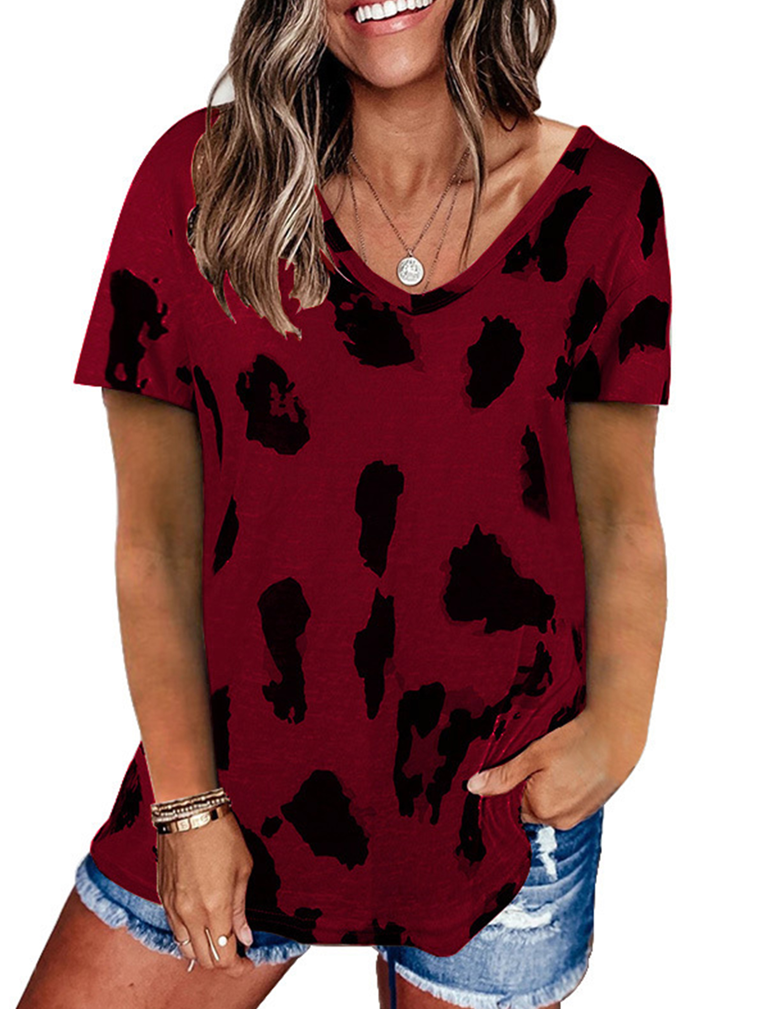 Foraging dimple Women Vintage Long Sleeve Valentine's Day Printed ...