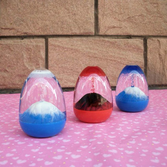 Forart Liquid Hourglass Sand Timers Volcanic Eruptions Floating Sand ...