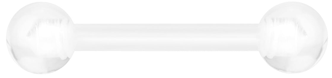 Forbidden Body Jewelry Clear Piercings, Clear Piercings for Work, 16G ...