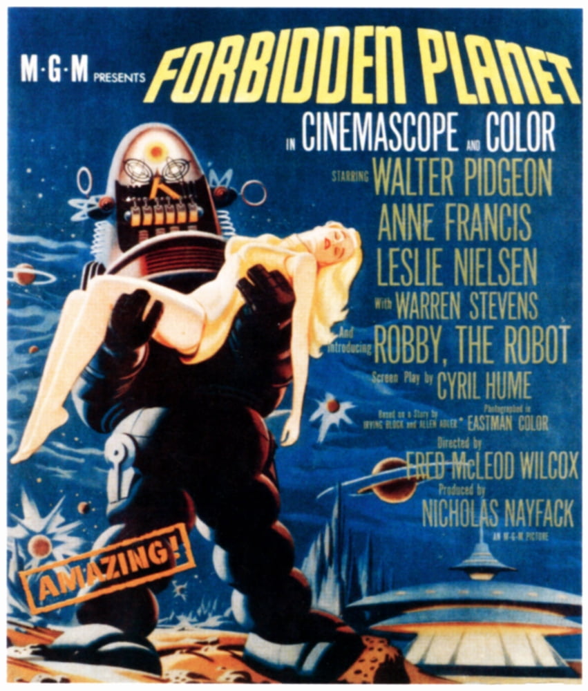 Forbidden Planet Left: Robby The Robot On Window Card 1956. Movie ...