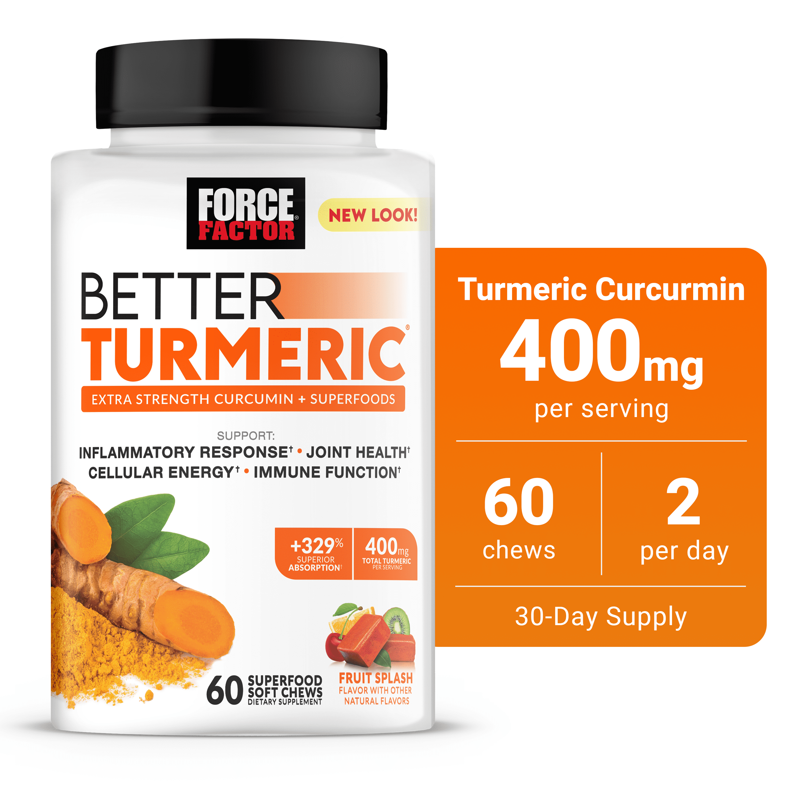 Better Turmeric Chews, Gummies Alternative Supplement with Ginger ...