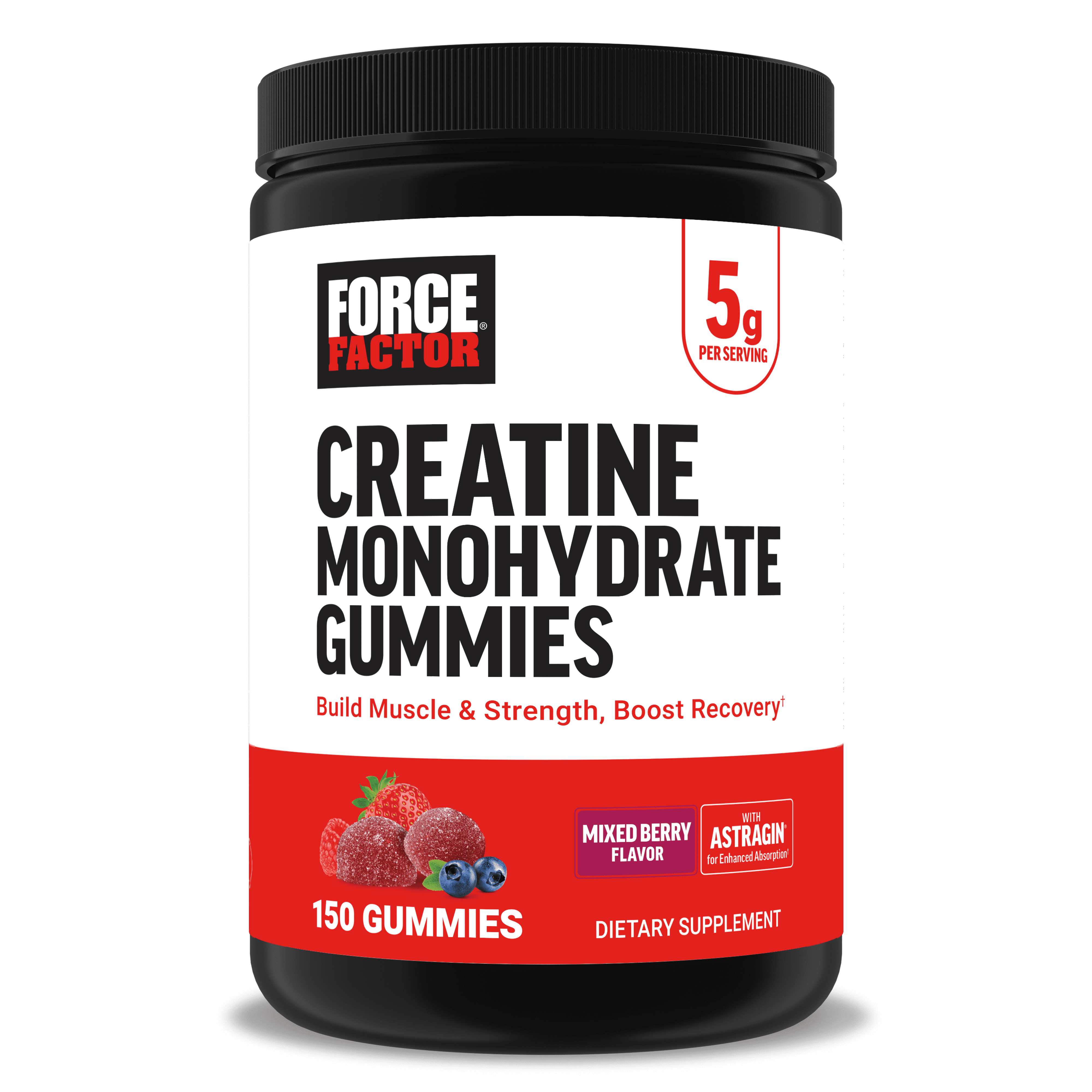 Creatine Monohydrate Gummies, 5g Dose for Men & Women to Support Muscle ...