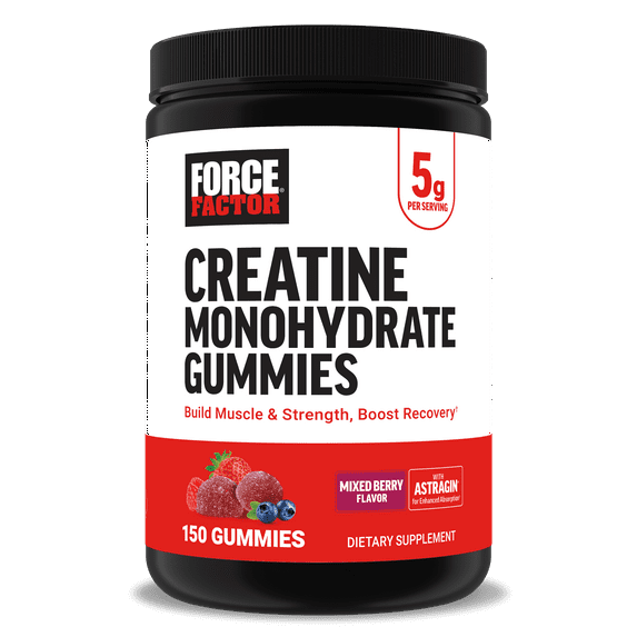 Creatine Monohydrate Gummies, 5g Dose for Men & Women to Support Muscle ...