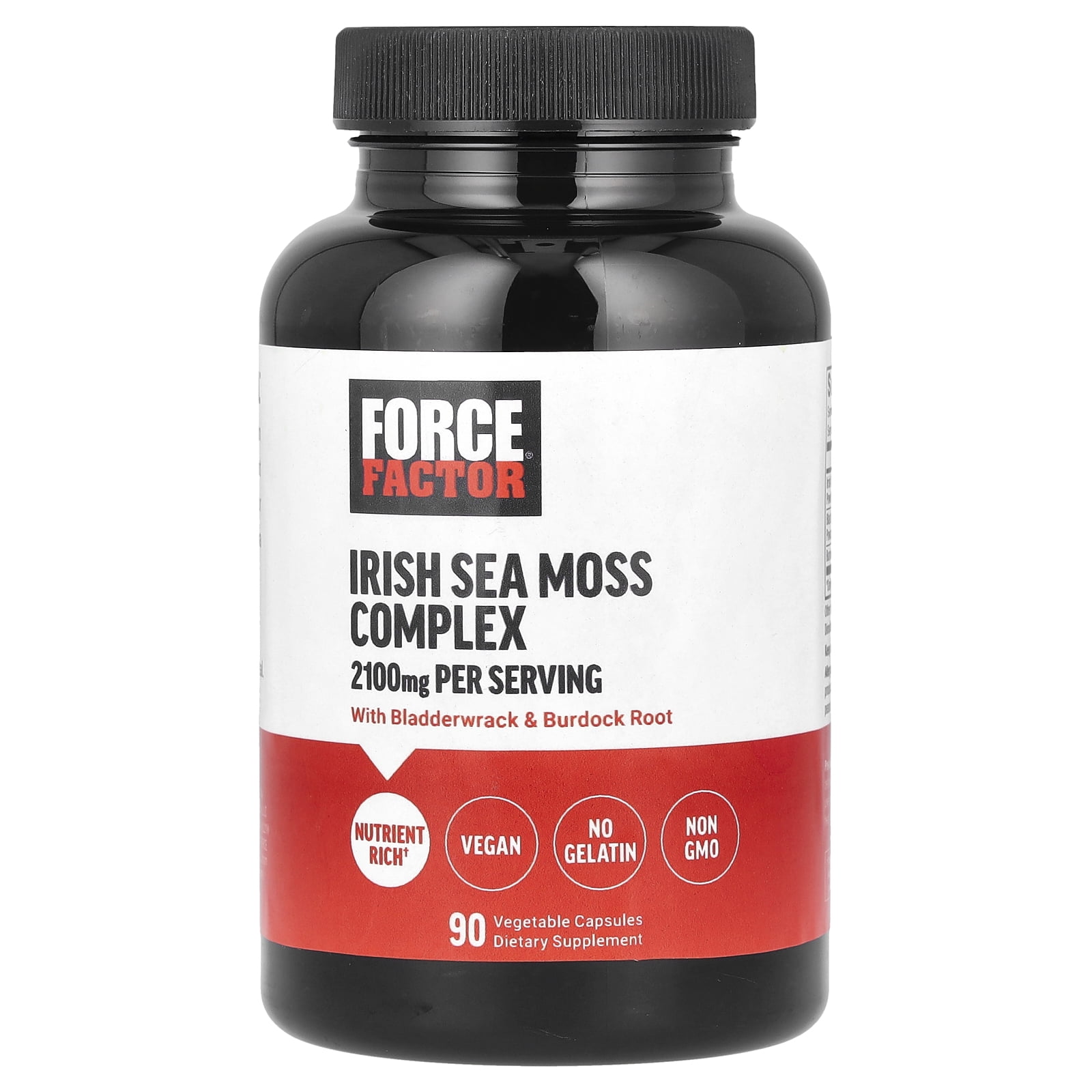 Force Factor Irish Sea Moss Complex, 90 Vegetable Capsules - Walmart.com