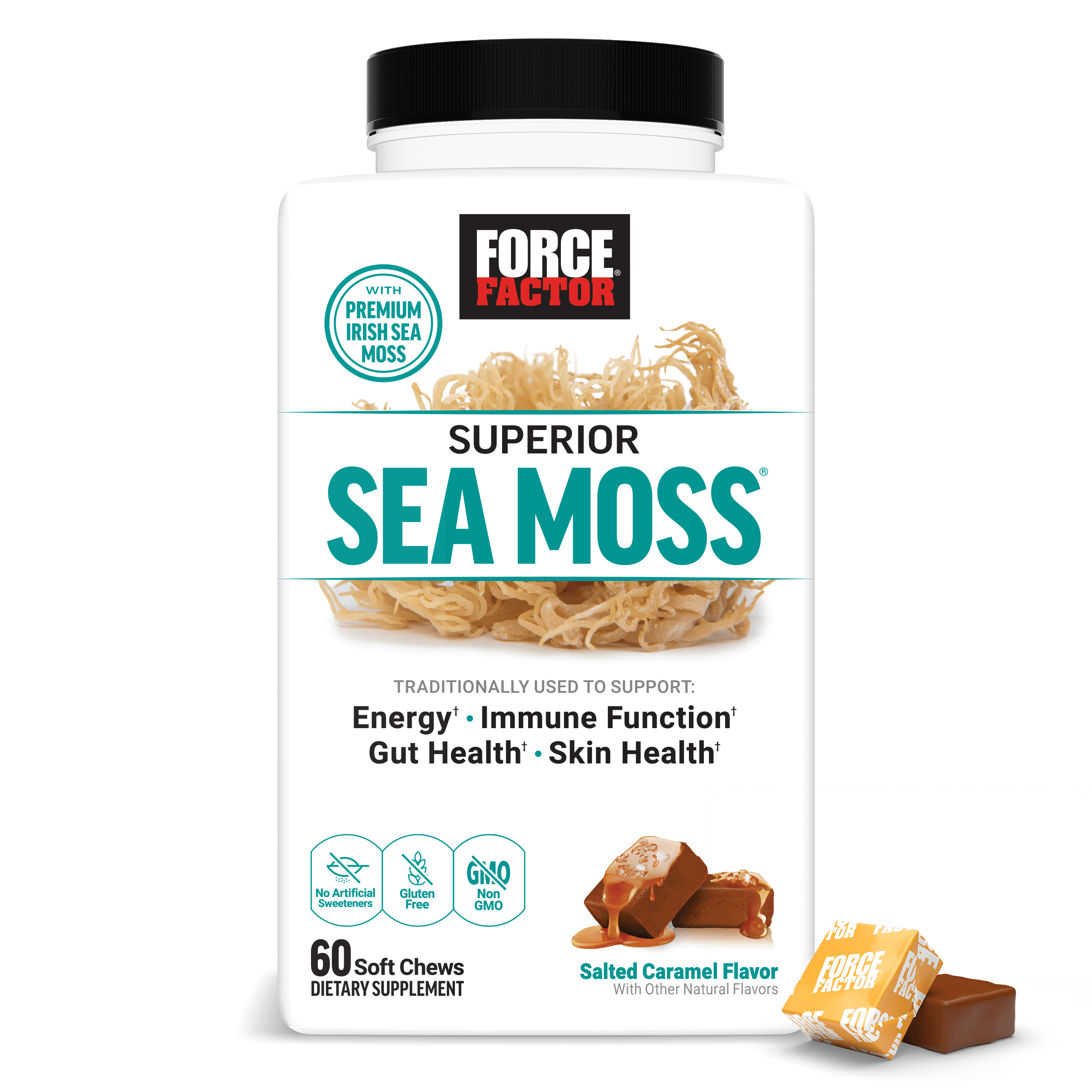 Force Factor Superior Sea Moss, Irish Sea Moss Supplement, Salted ...