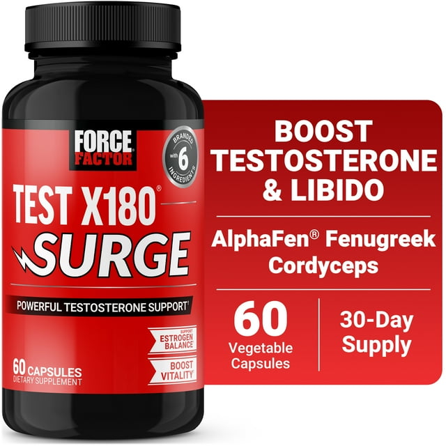 Force Factor Alpha King Surge Men's Performance Enhancement Supplement ...