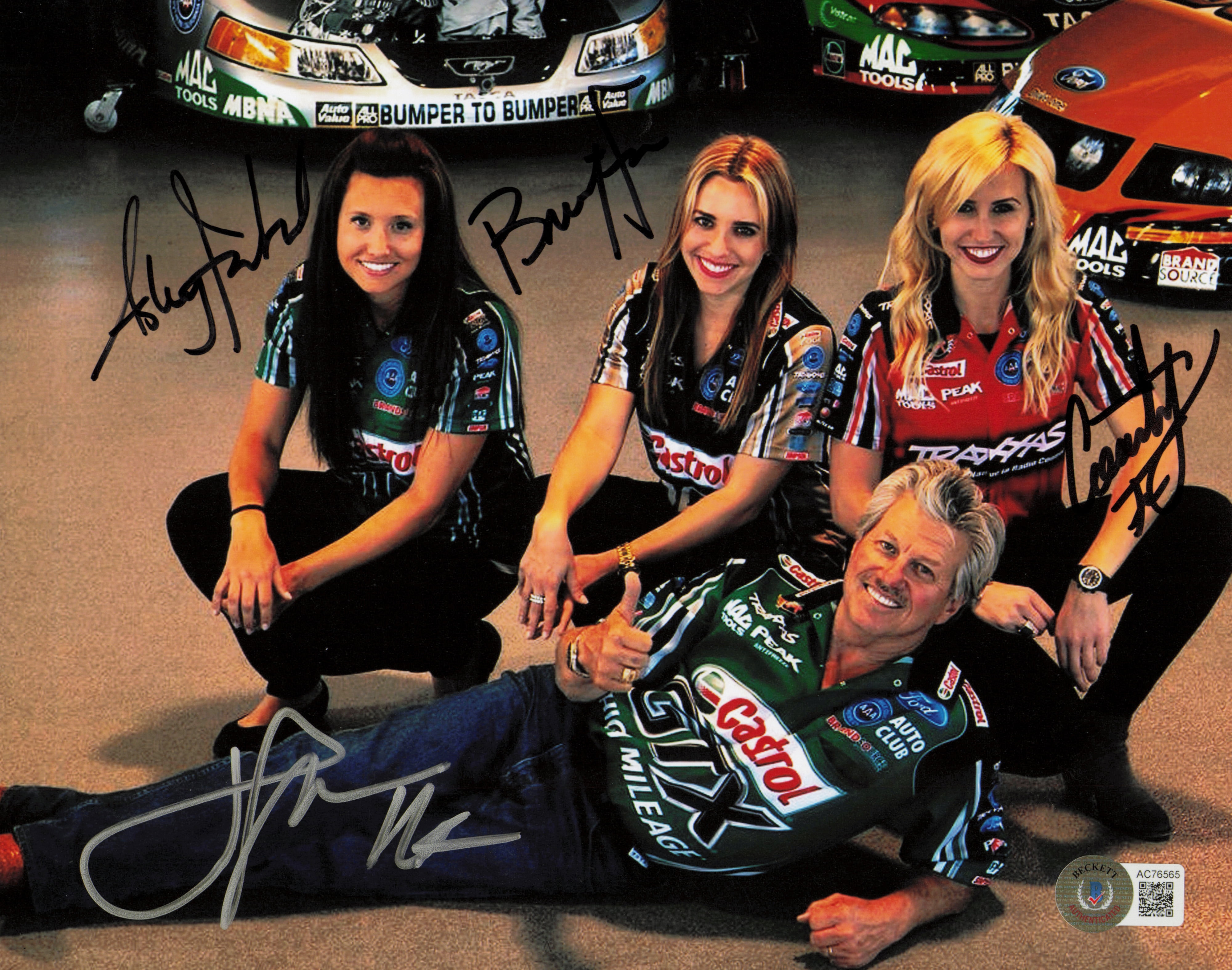 Force Family Multi-Signed Autographed 8x10 Photo NHRA With 4 Signatures ...