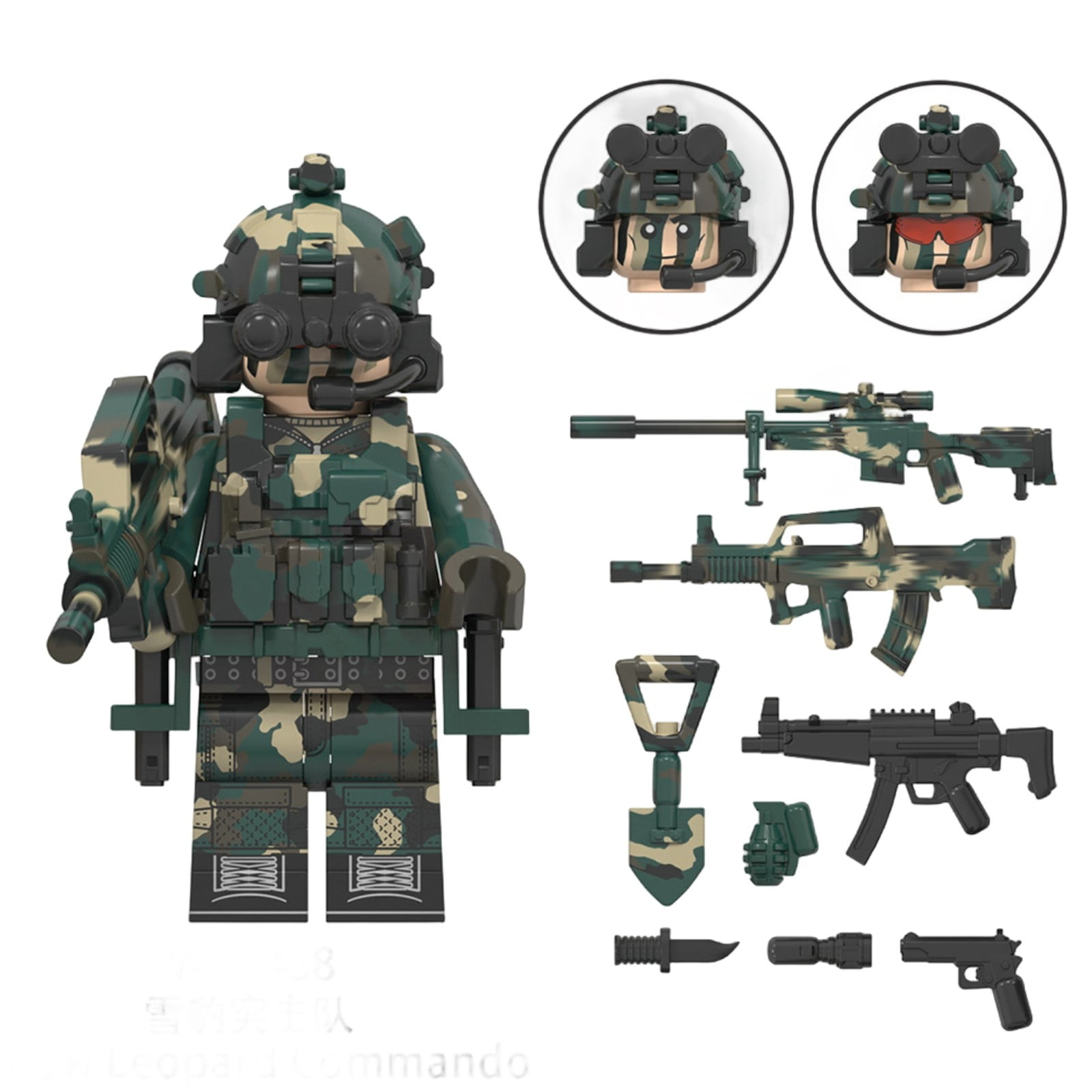 Force Special Operations Minifigure,2-inch Tall Military Special Forces ...